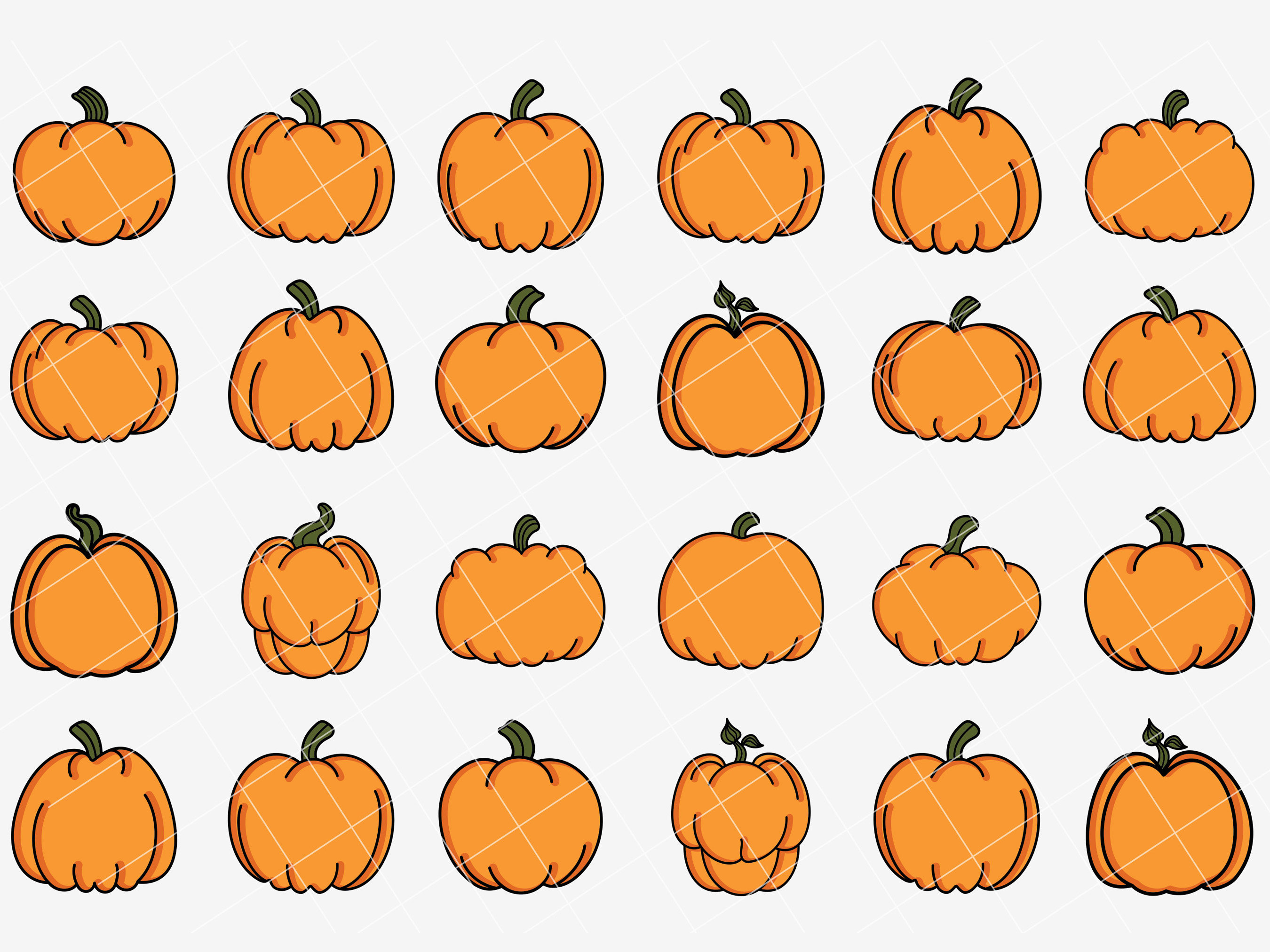 Jack O Lantern Bundle Svg, Pumpkin Faces Bundle Svg,create Your Own ...