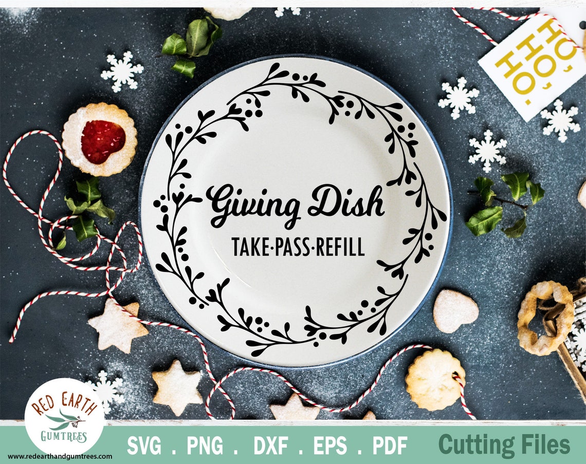 Giving Plate Bundle Sharing Plate Bundle Giving Dish Svg | Etsy