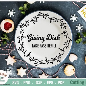 Giving Plate Bundle, Sharing Plate Bundle, Giving Dish Svg Bundle ...