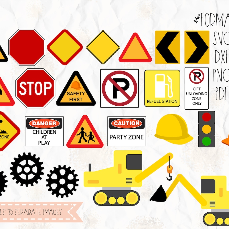 Sign Construction Svg - Etsy Canada