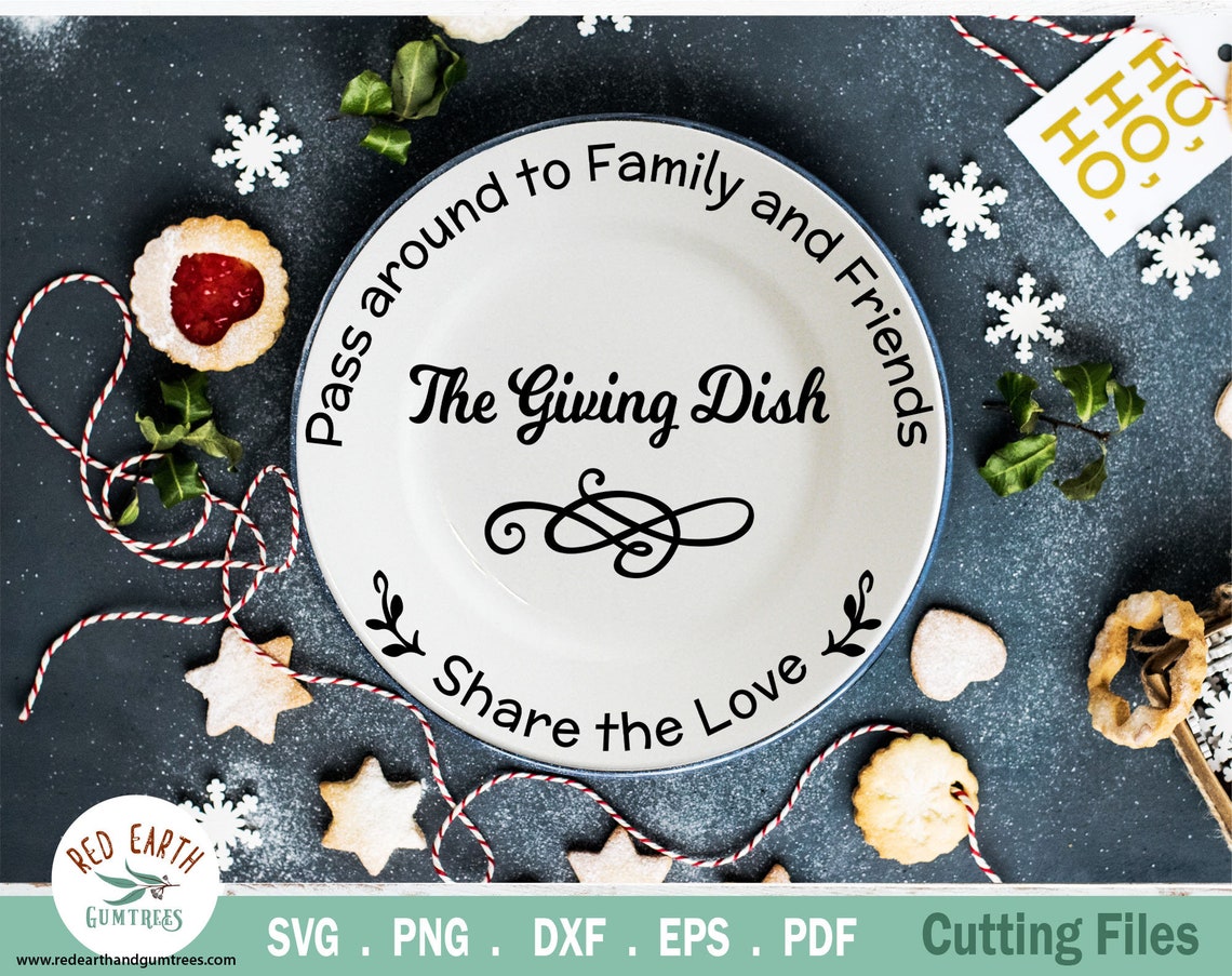 Giving Plate Bundle Sharing Plate Bundle Giving Dish Svg | Etsy