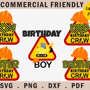 Huge Construction Birthday Bundle Svg, Under Construction Elements Svg ...
