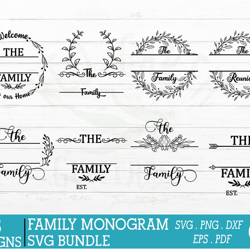 Family Monogram - Etsy