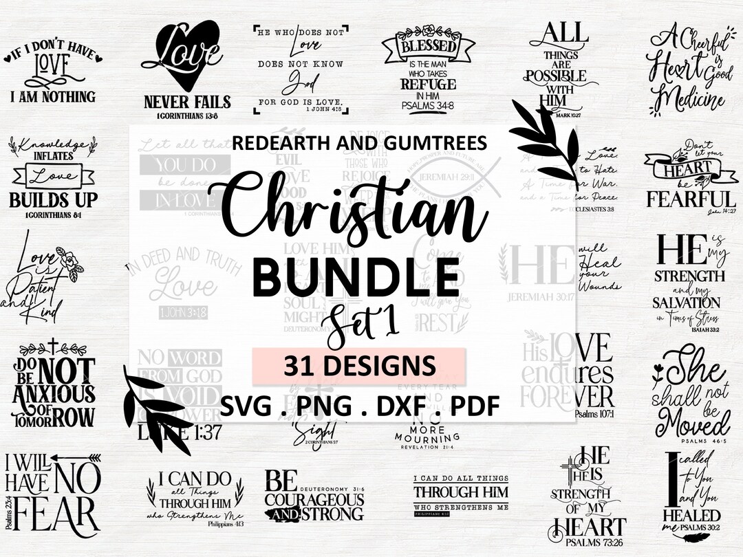 Christian Bundle SVG, Faith Bundle SVG, God Svg, Jesus Svg, Bible Verse ...