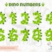 Dinosaur Theme Birthday Party Spots and Spikes Numbers, Dinosaur T Rex ...