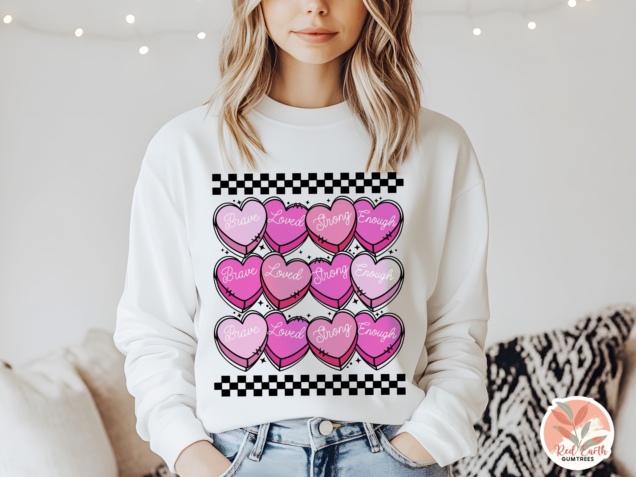 Custom Conversation Hearts Svg Layered,retro Candy Heart Svg,trendy ...