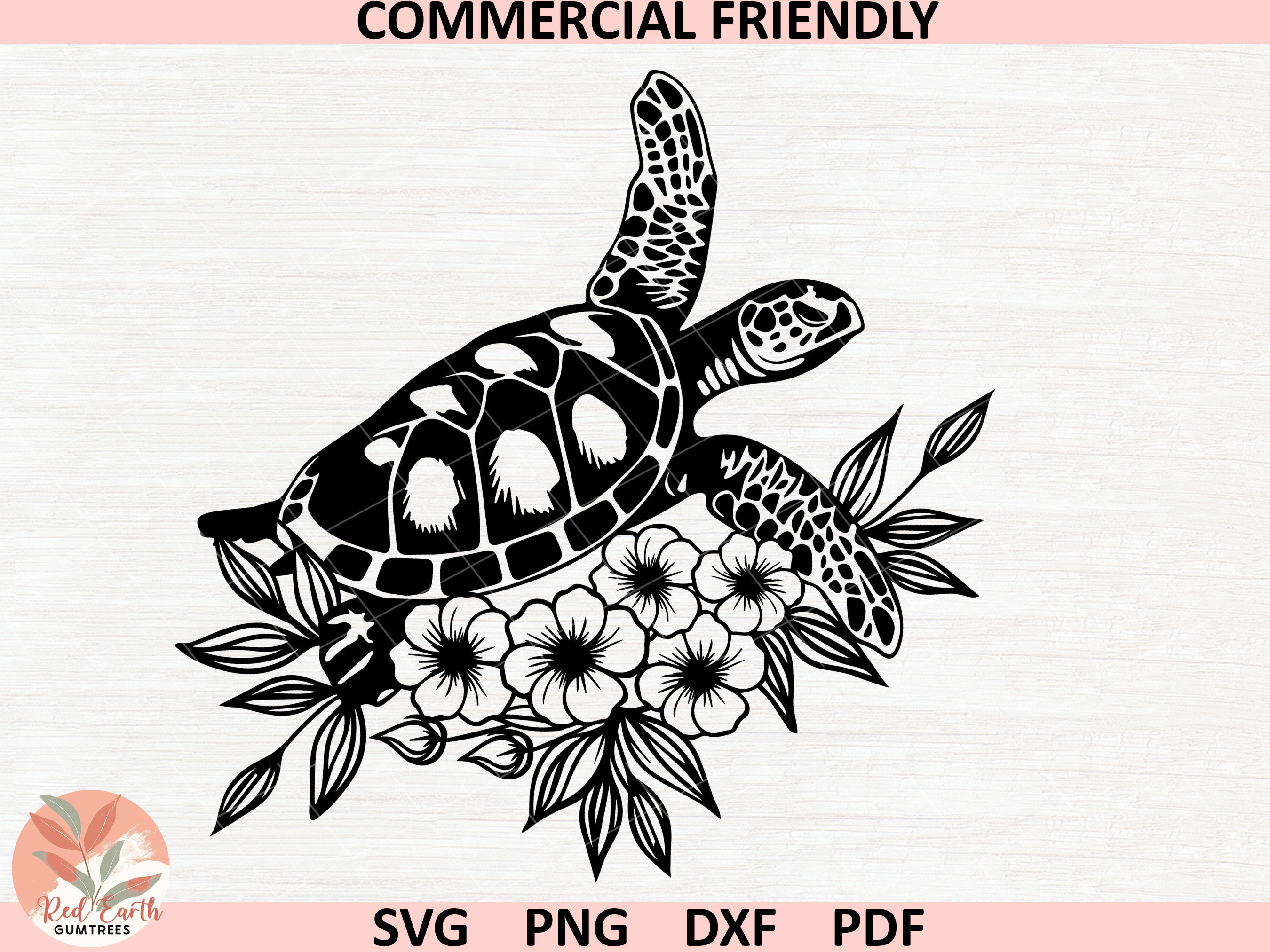 Turtle Bundle Svg, Floral Turtle Svg, Sea Turtle Svg, Flower Turtle Svg ...