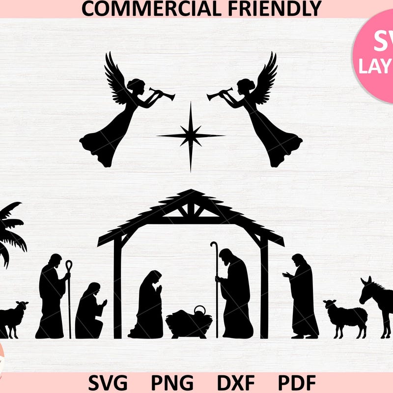 Manger Svg - Etsy
