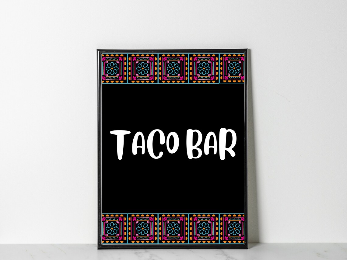 Fiesta Theme Party Signs Taco Bar Margarita Bar Wedding - Etsy