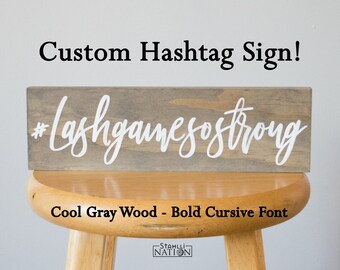Custom hashtag sign | Etsy