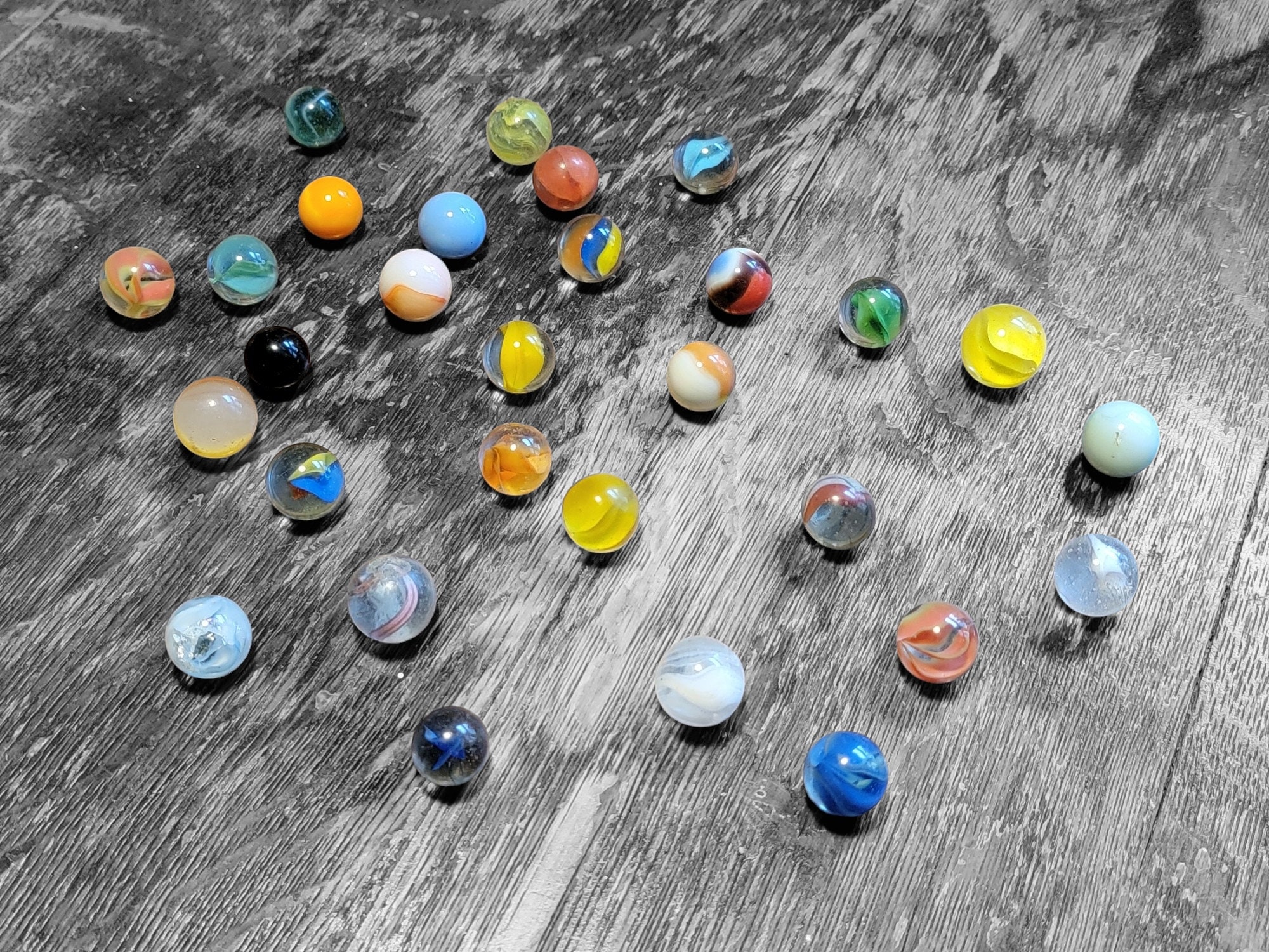 Vintage Marble Collection 112 Marbles With Vintage Mason Jar - Etsy