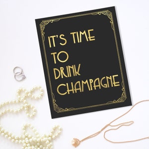 Great Gatsby Party Decoration, Black and Gold Decorations, Art Deco ...