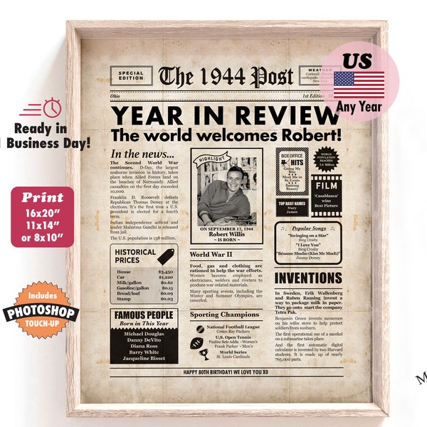 1944 Fun Facts - Etsy