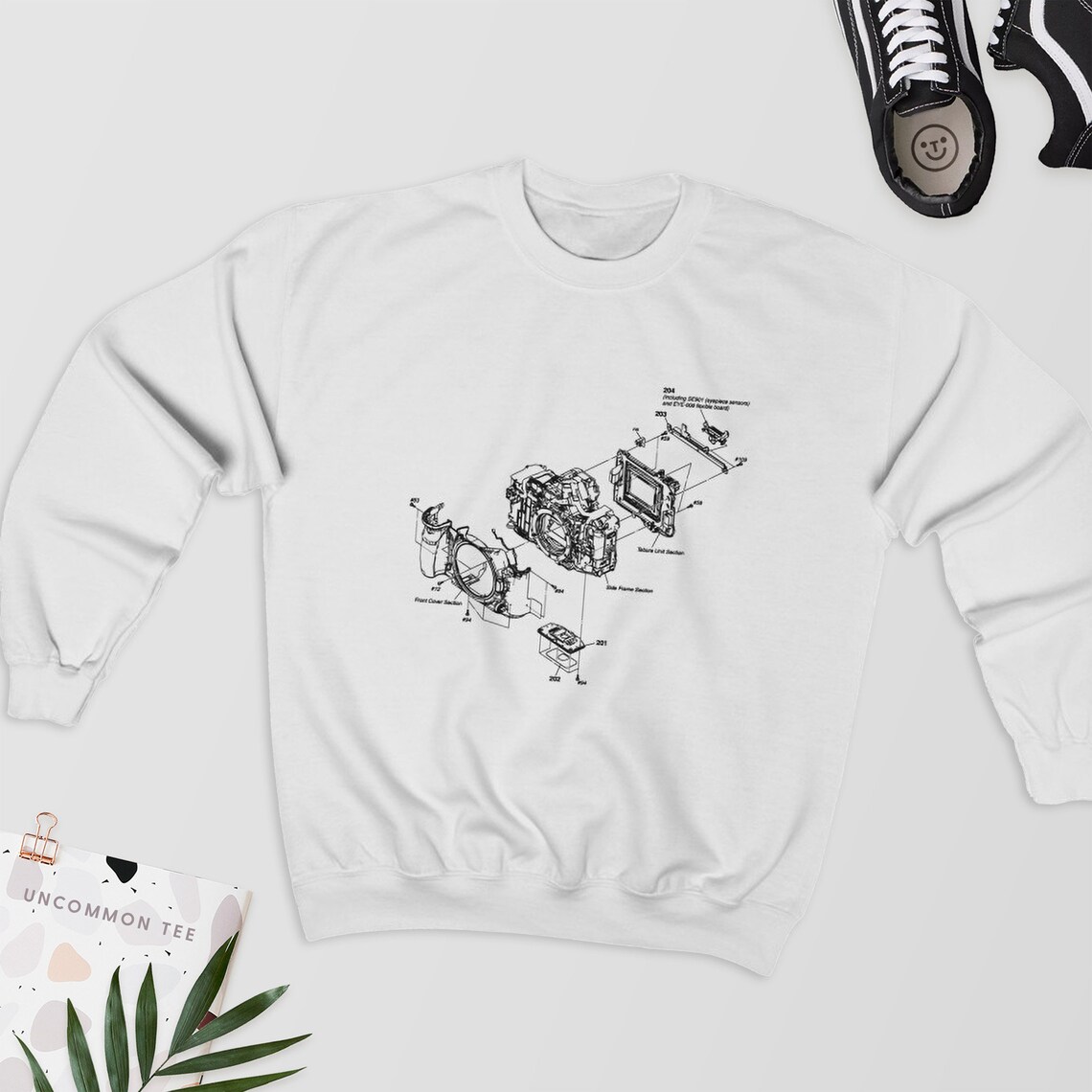 Camera Anatomy Sweatshirt Camera Sweatshirt Photography | Etsy