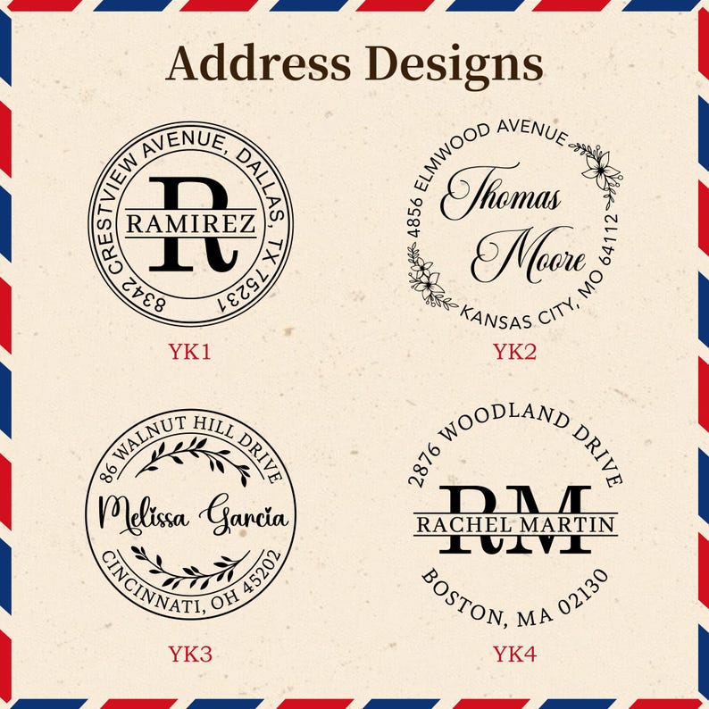 Personalized Address Stamp, Return Address Stamp, Home Address Stamp ...