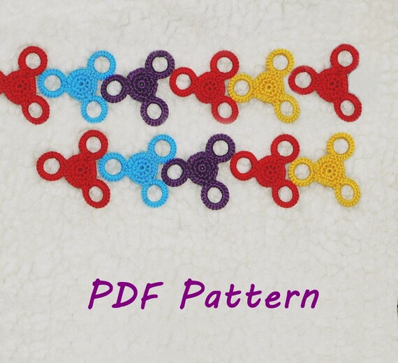 Crochet fidget spinner pattern Amigurumi Tutorial Funny kids | Etsy