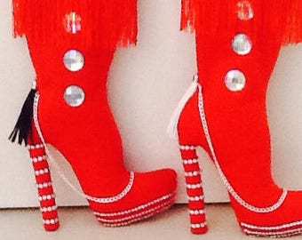 Fancy red heels | Etsy