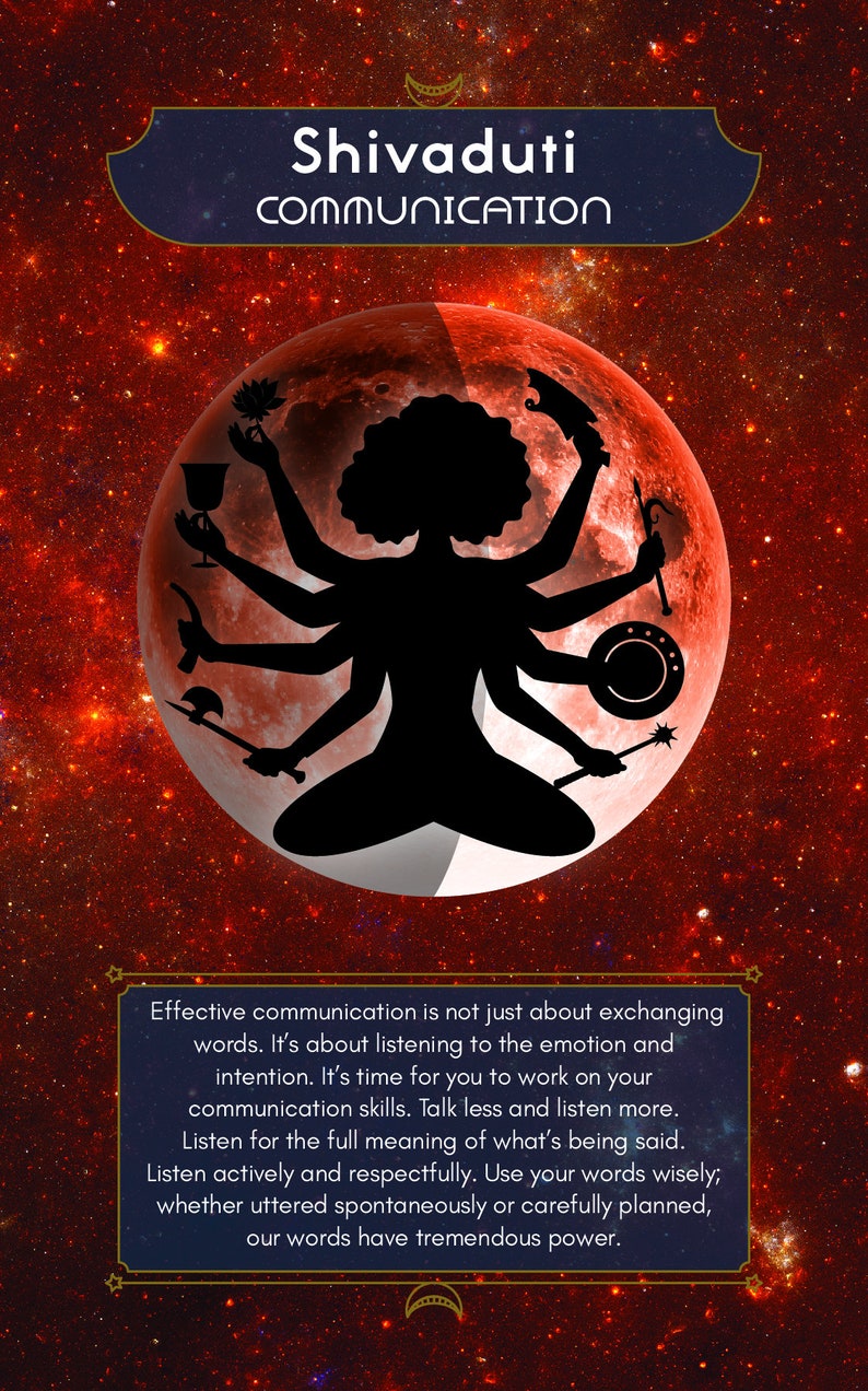 Nitya Shakti: Moon Goddess Oracle Deck With Yantras - Etsy