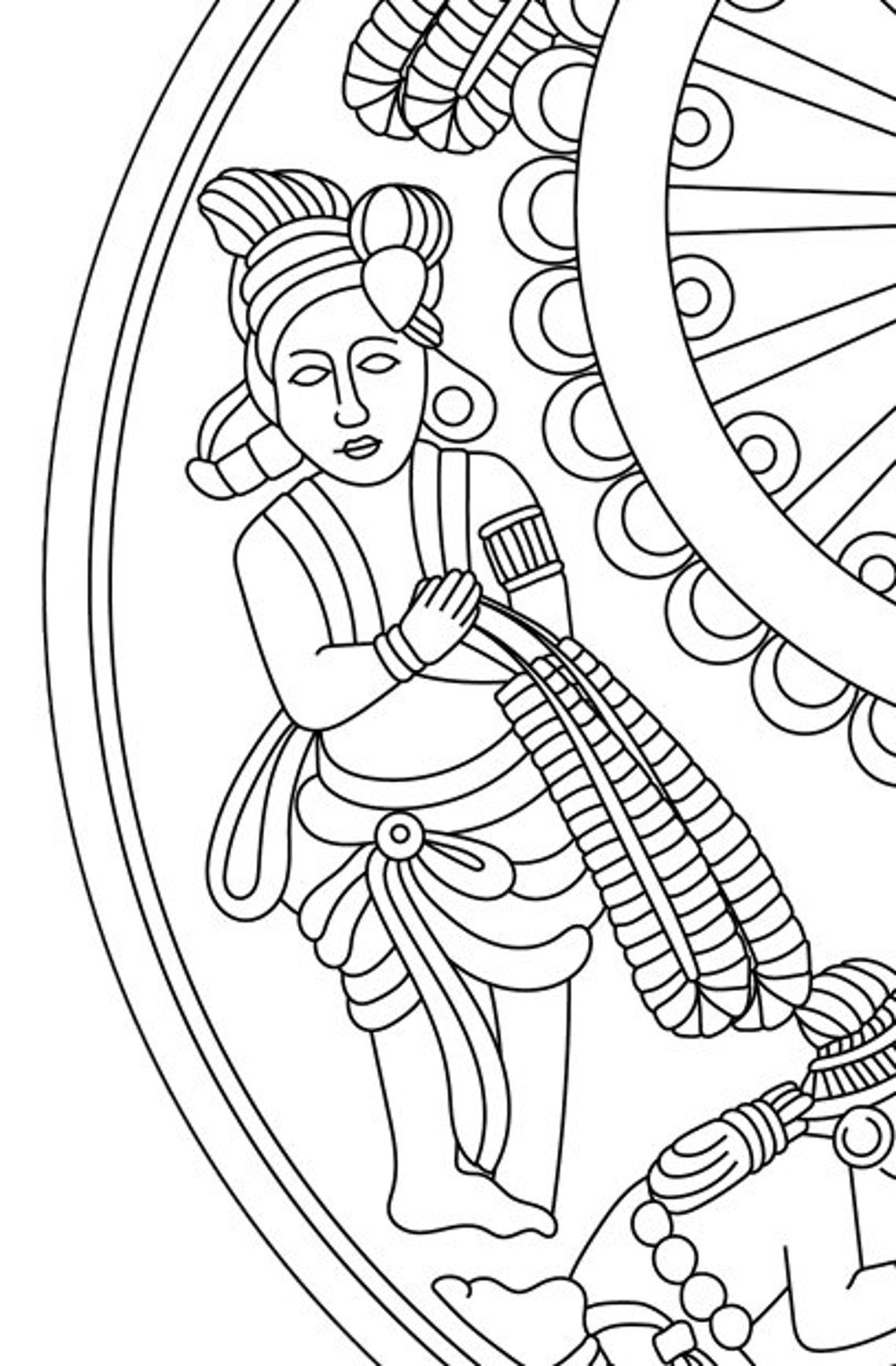 Mandala Template, Dharmachakra Mandala Template, Buddhist Mandala ...