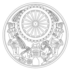 Mandala Template, Dharmachakra Mandala Template, Buddhist Mandala ...