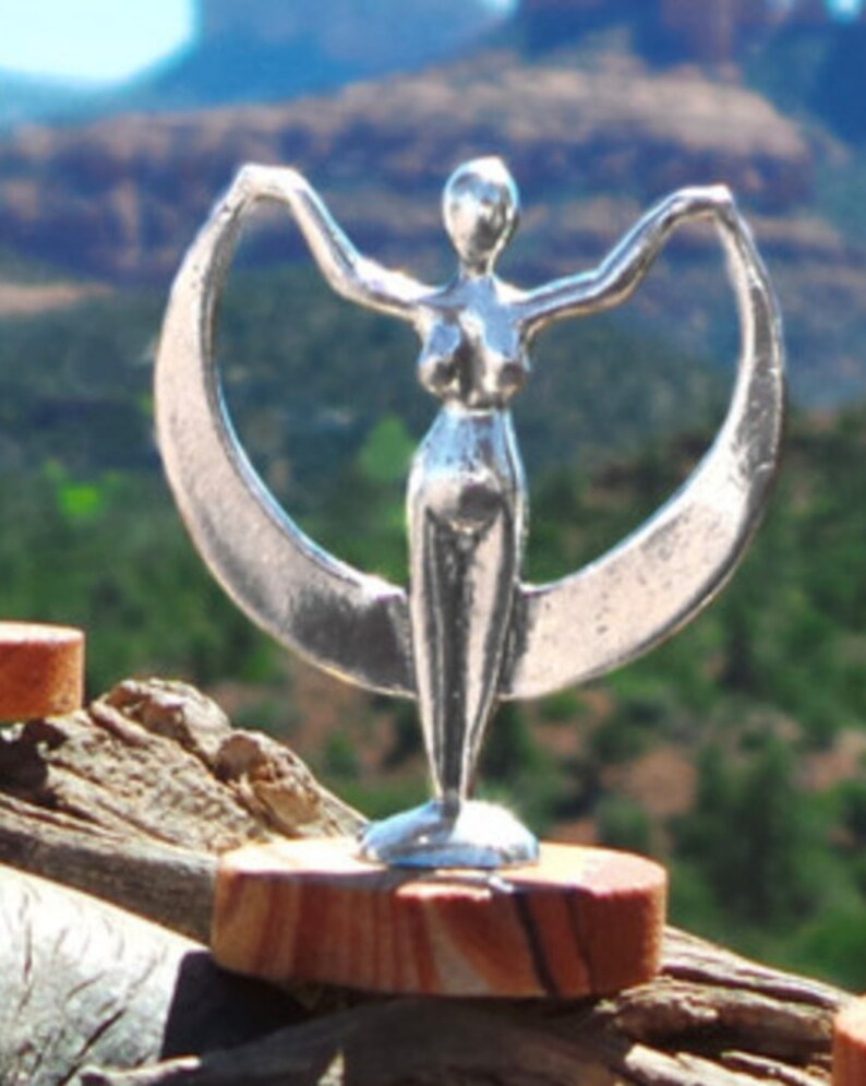 Crescent Moon Goddess Small Altar Statue Moon Statue Goddess - Etsy