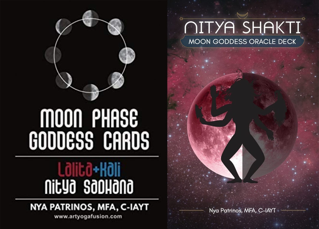 2 Moon Goddess Decks Bundle: Moon Phase Goddess Cards and Nitya Shakti ...