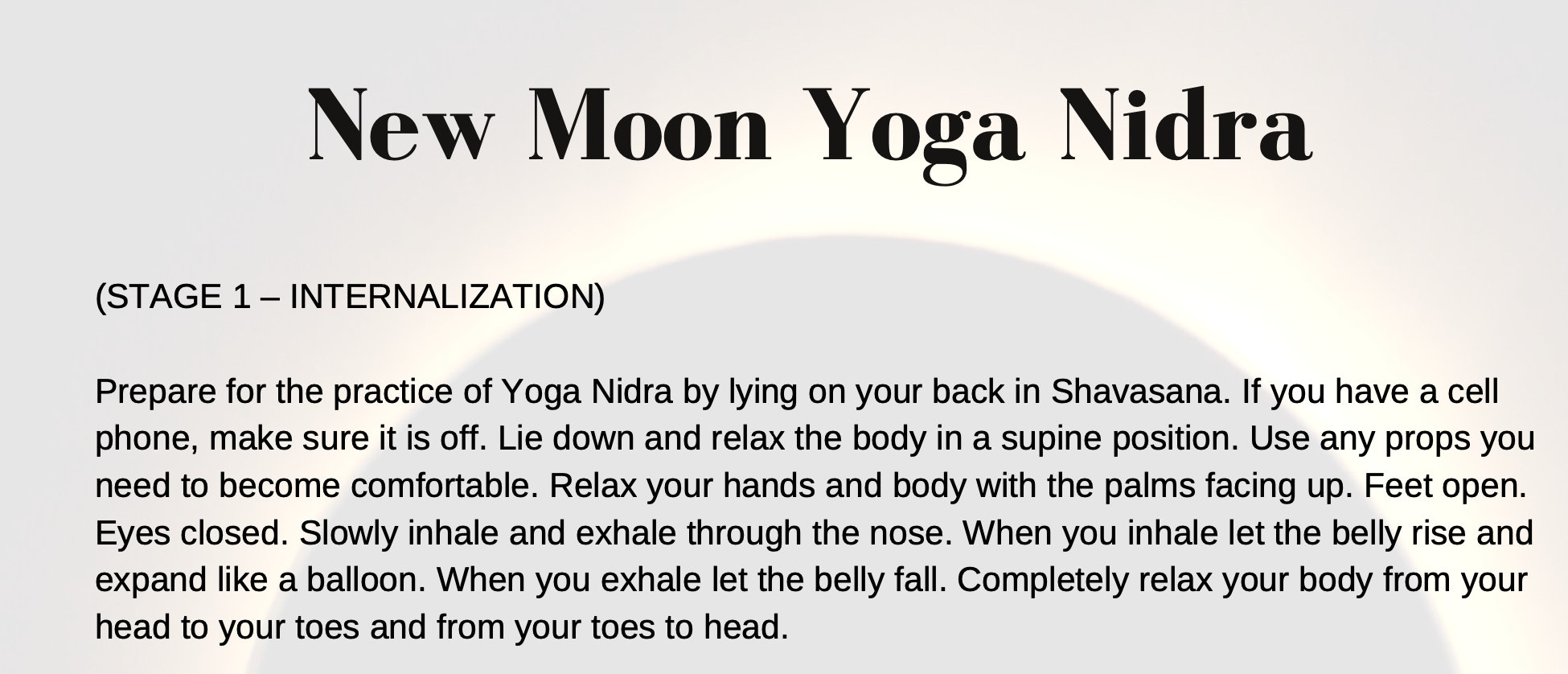 New Moon Yoga Nidra Script - Etsy Singapore