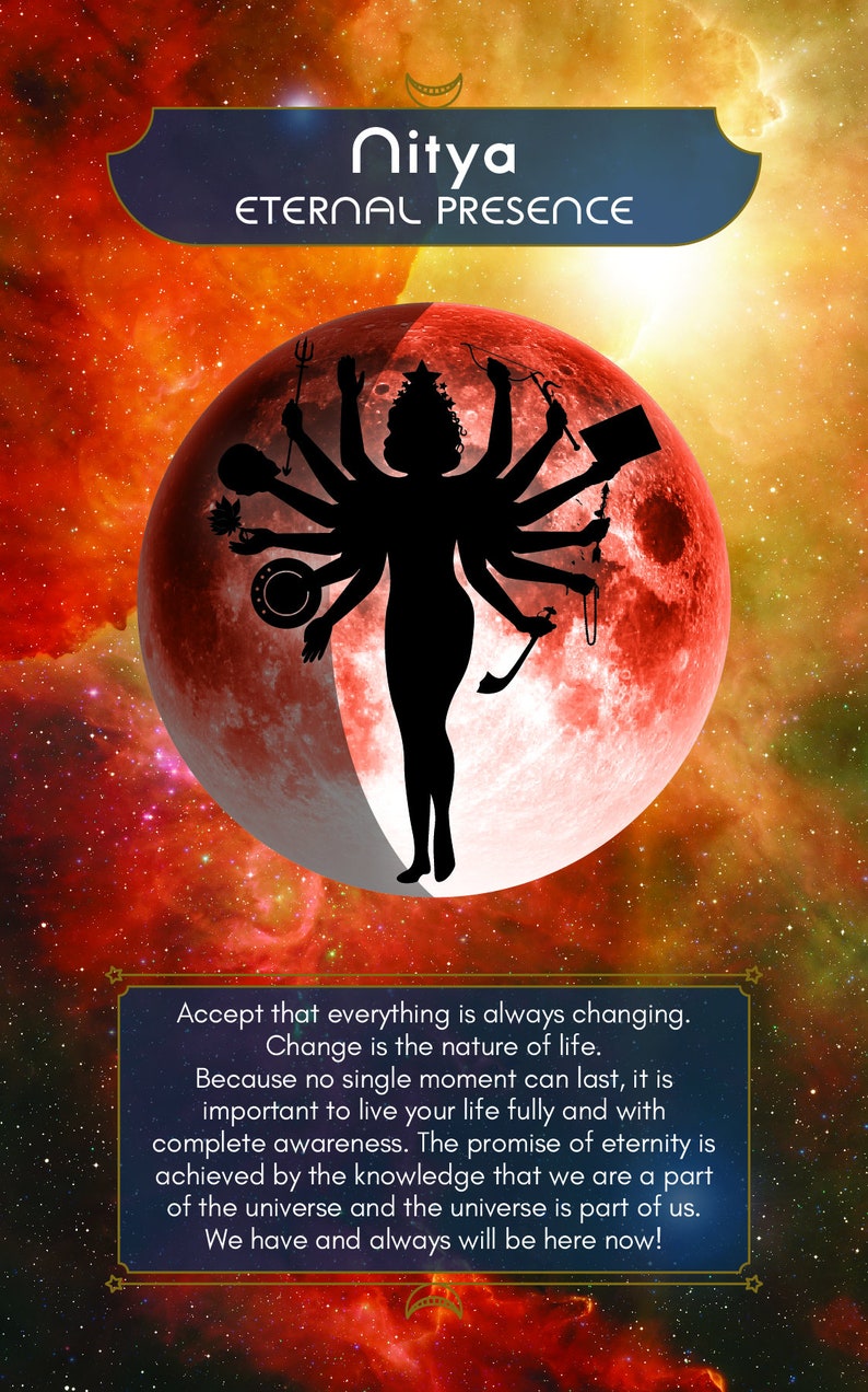Nitya Shakti: Moon Goddess Oracle Deck With Yantras - Etsy
