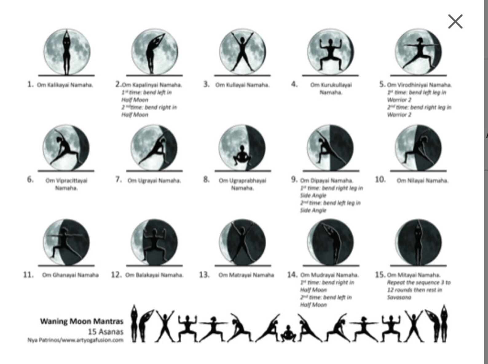 Sun and Moon Salutation Charts - Etsy