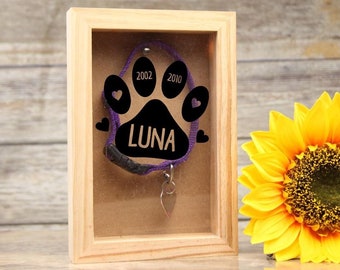 Paw Print Shadow Box - Etsy