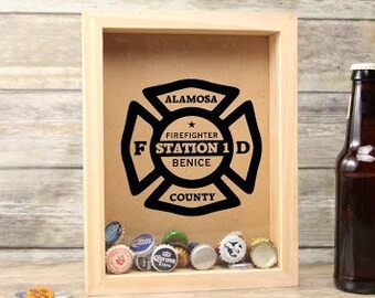 Fireman Shadow Box - Etsy