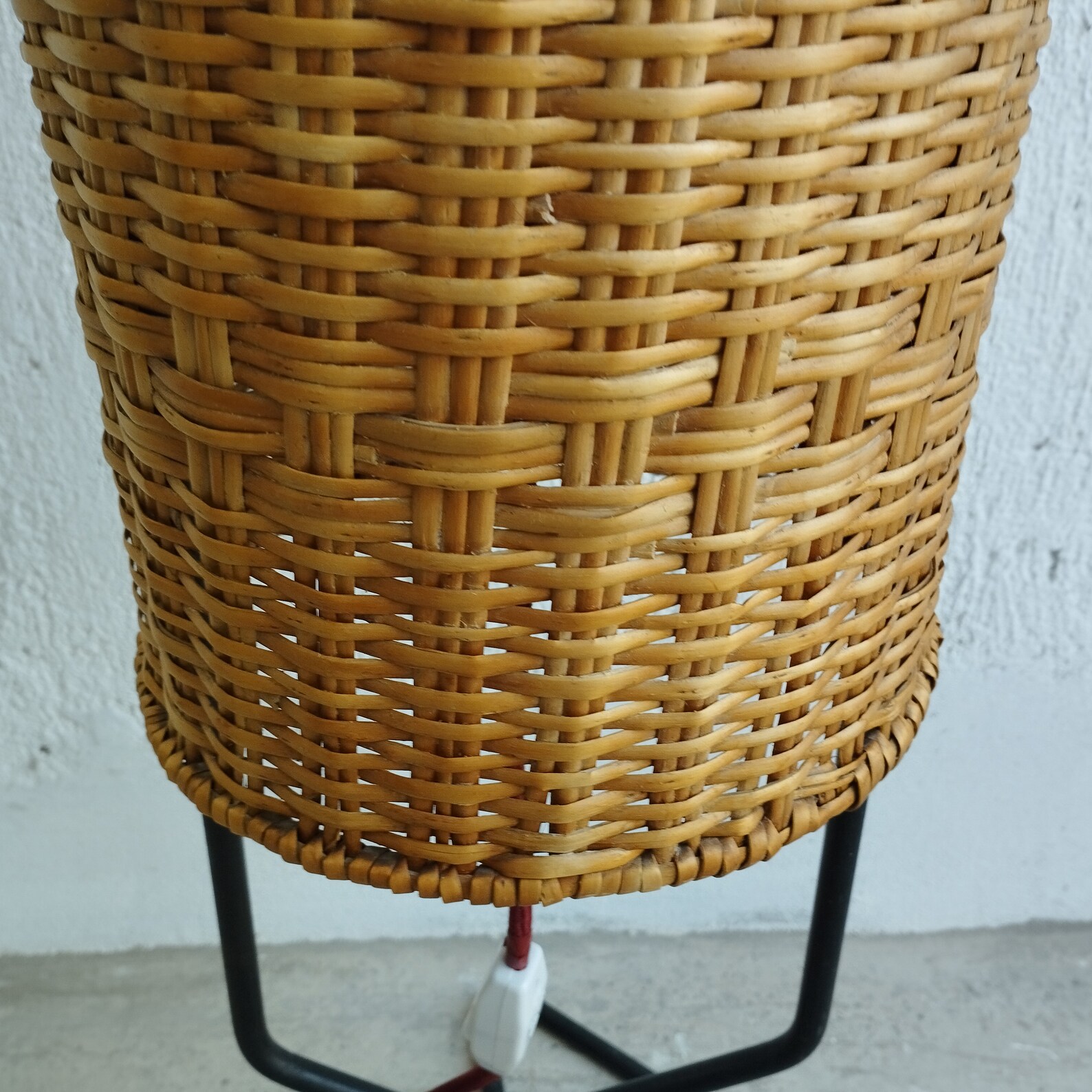 Hungarian Mid Century Plaited Reed Floor Lamp - Etsy