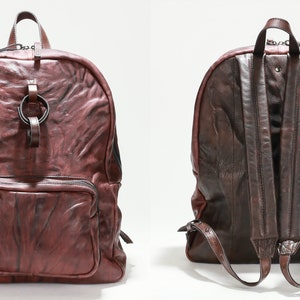 Classic Leather Backpack, Leather Backpack, Backpack, Laptop Backpack ...