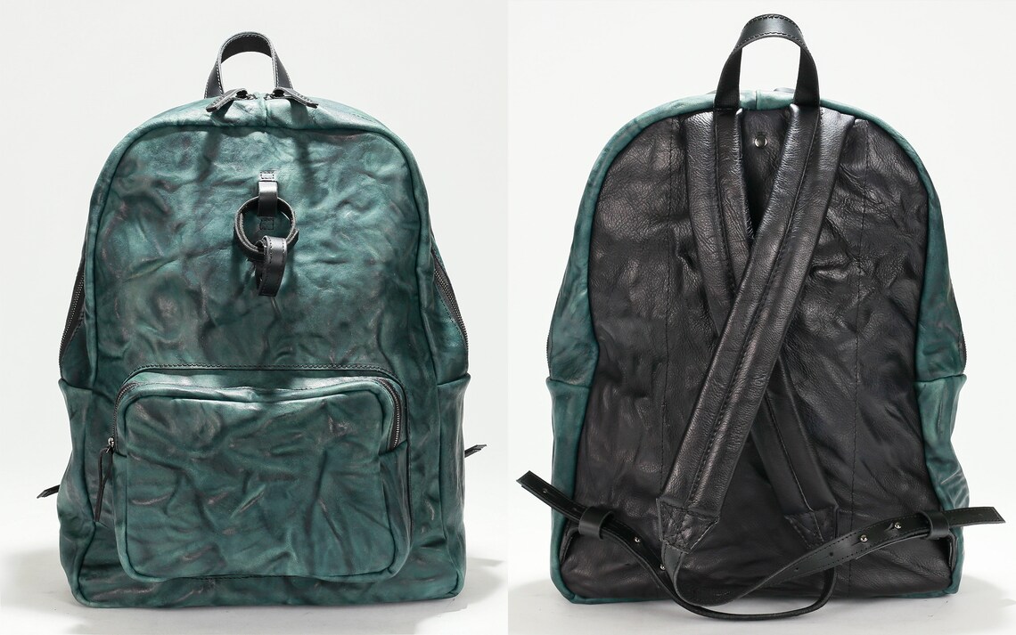 Classic Leather Backpack, Leather Backpack, Backpack, Laptop Backpack ...