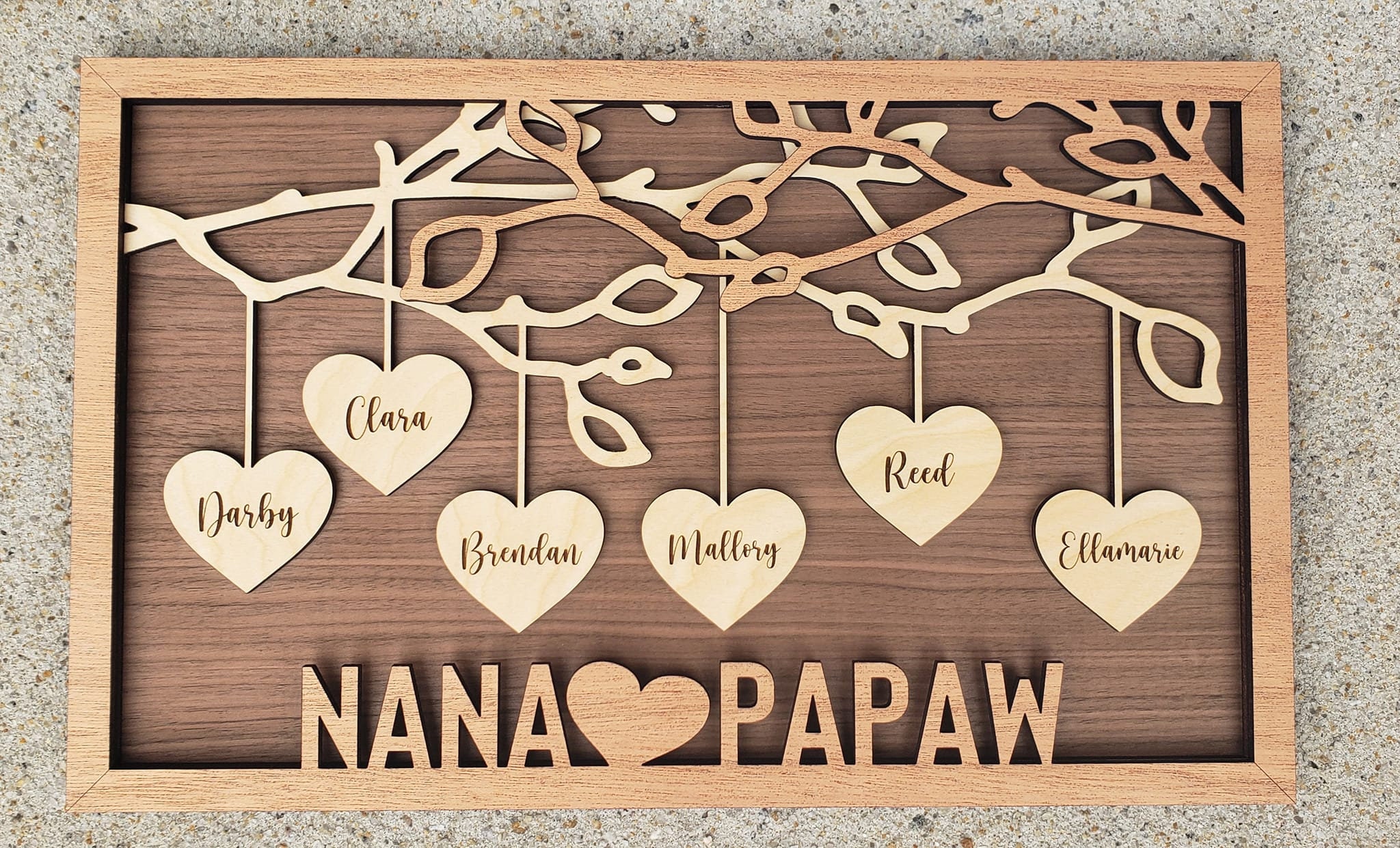 Custom Family Tree Sign Personalized Family Tree - Etsy