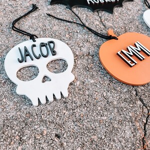 Personalized Halloween Name Tags| Halloween Basket Tags| Boo Basket ...