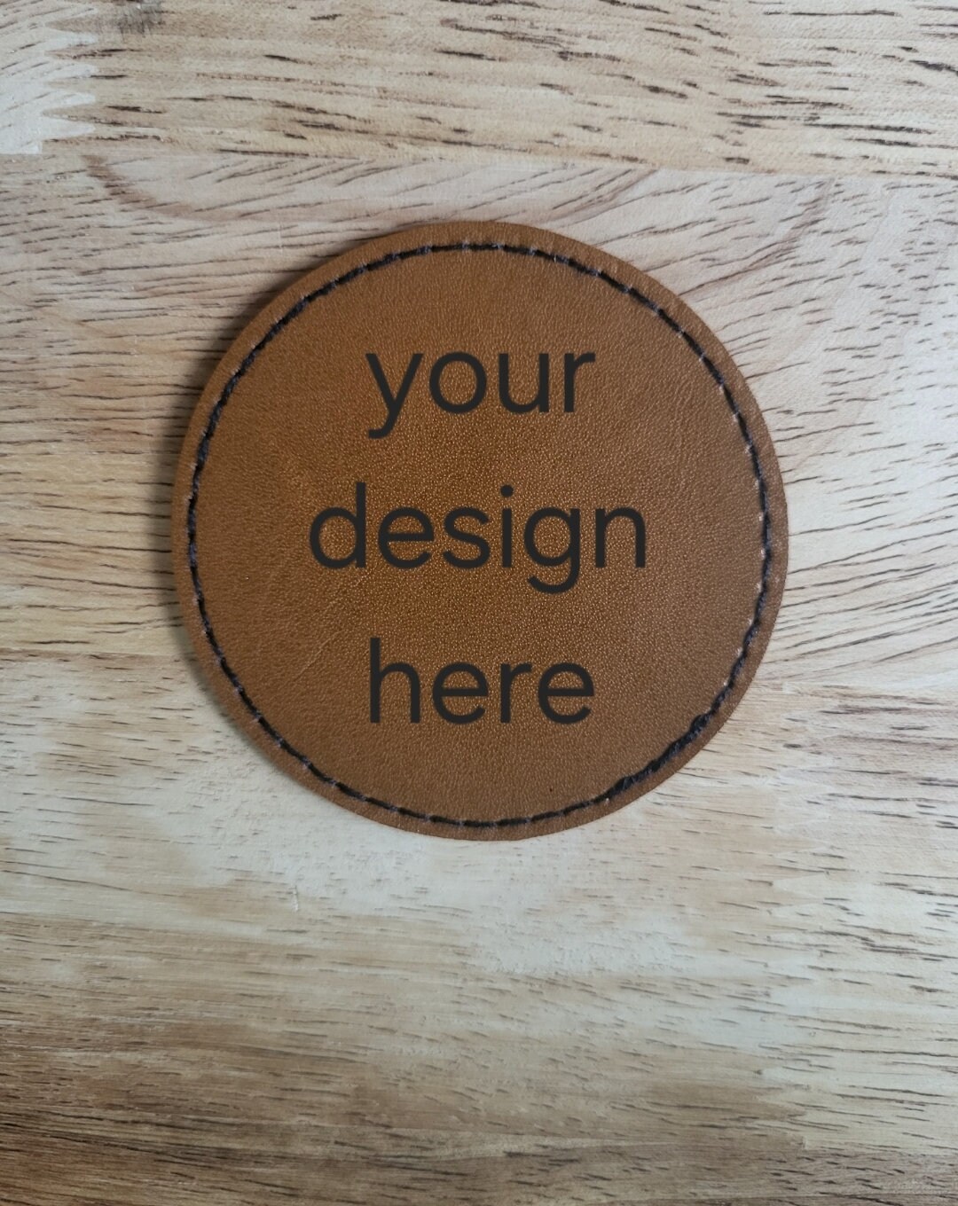 Engraved Leatherette Patch| Custom Leatherette Patch| Custom Patches With Heat Applied Adhesive ...