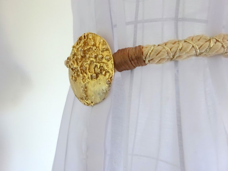 Golden Round Buckle Handicraft Braided Belt Buckle Golden - Etsy