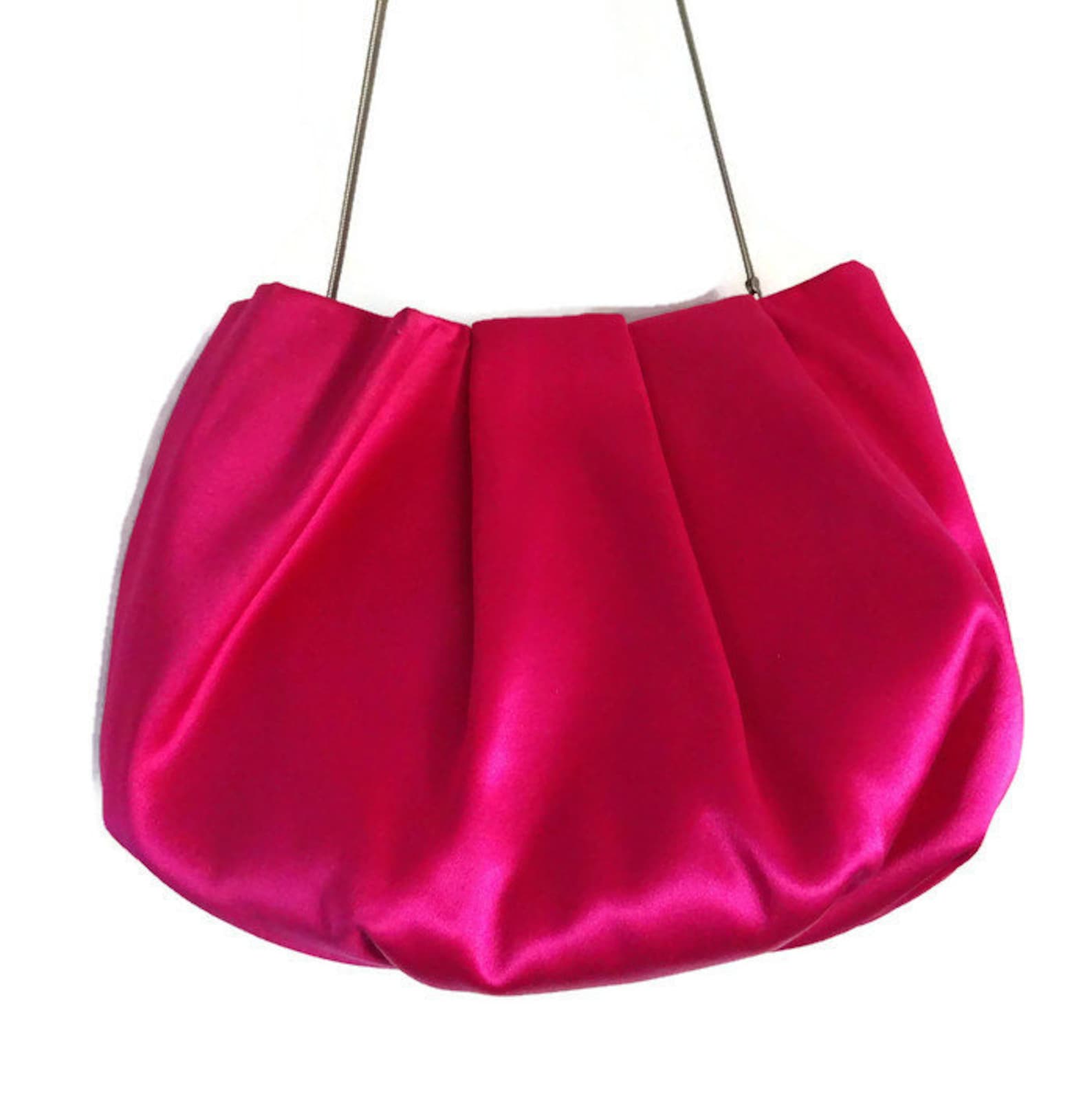 Bolso rosa de seda bolso de boda bolso vintage bolso de | Etsy