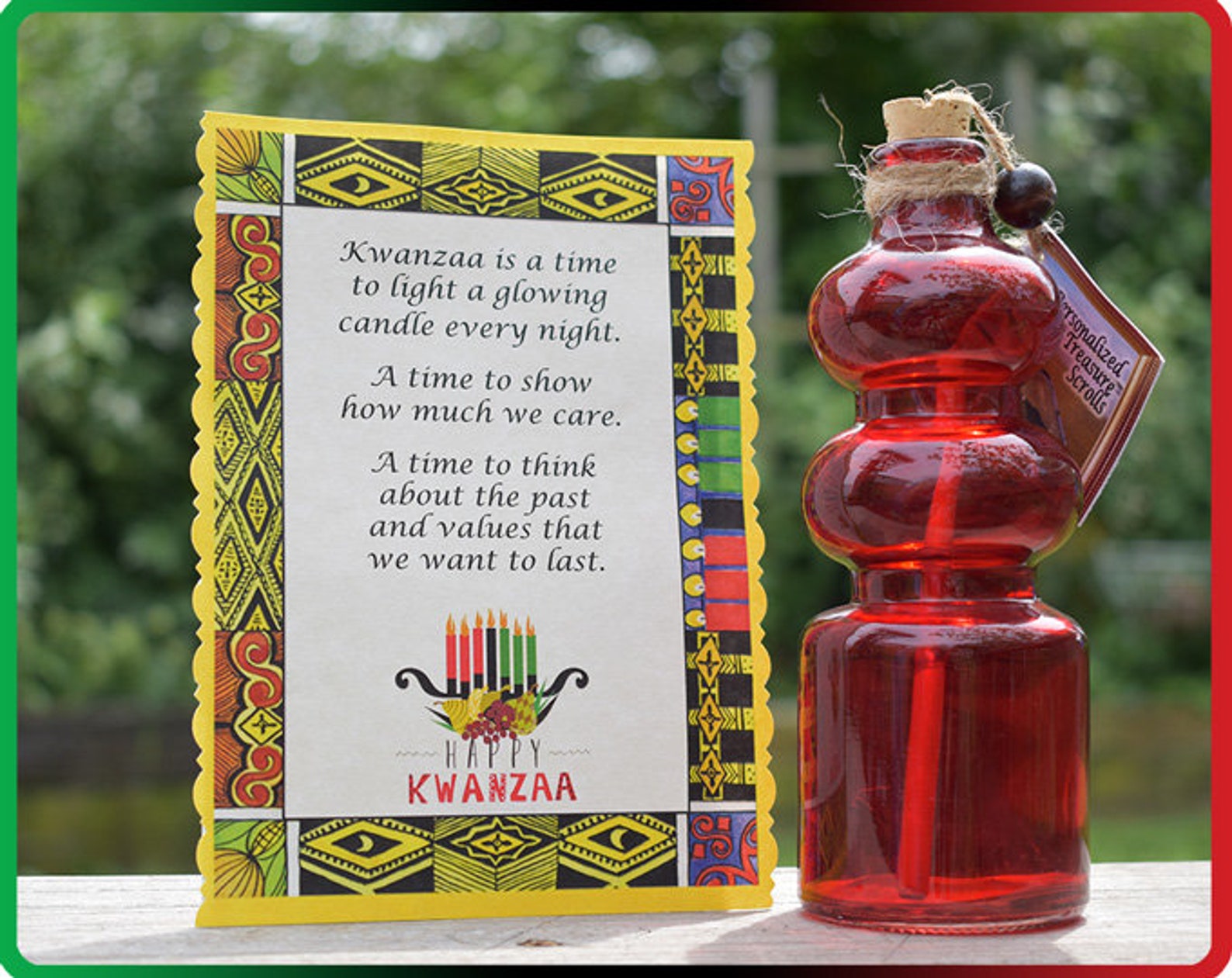 Kwanzaa Gift // Message in a Bottle // Kwanzaa Gift for Friend - Etsy