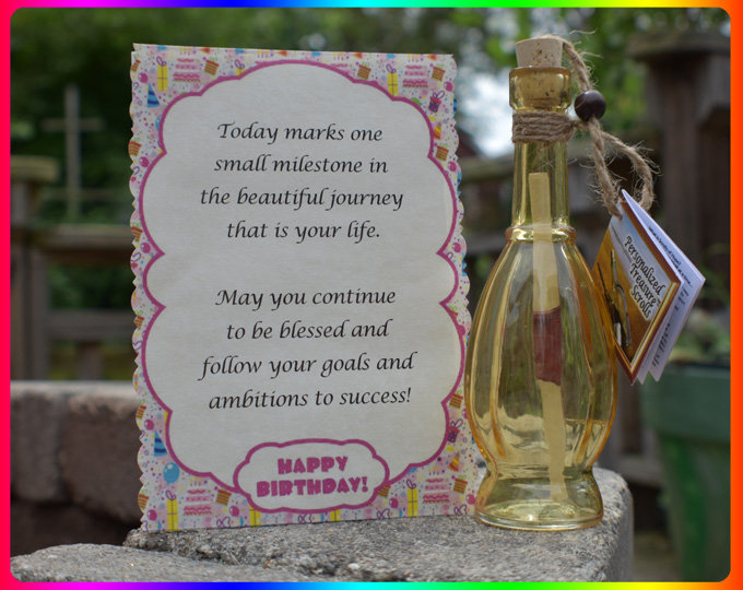Birthday Gift // Message in a Bottle // Birthday Gift for Girl - Etsy ...