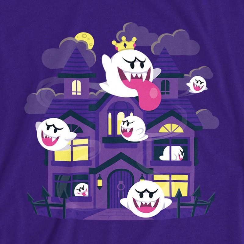Mario Ghost House T-SHIRT // King Boo // Luigi's Mansion // SNES // N64 ...