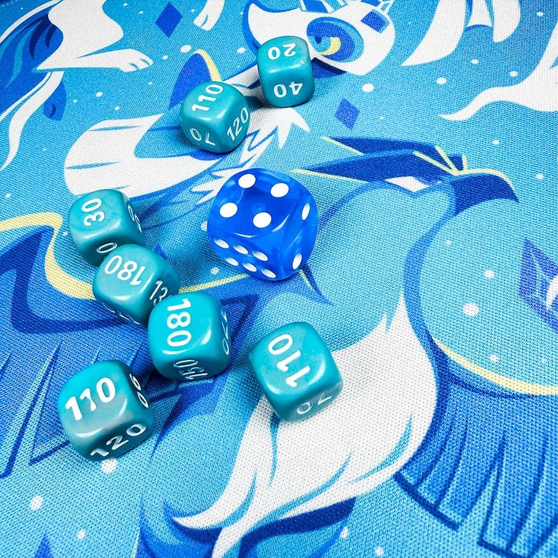 Ice Type Pattern Playmat // Gaming Desk Mat Mouse Pad // Frosslass ...