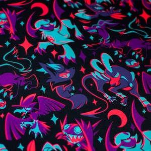 Dark Type Pattern Playmat // Gaming Desk Mat Mouse Pad // Houndoom ...