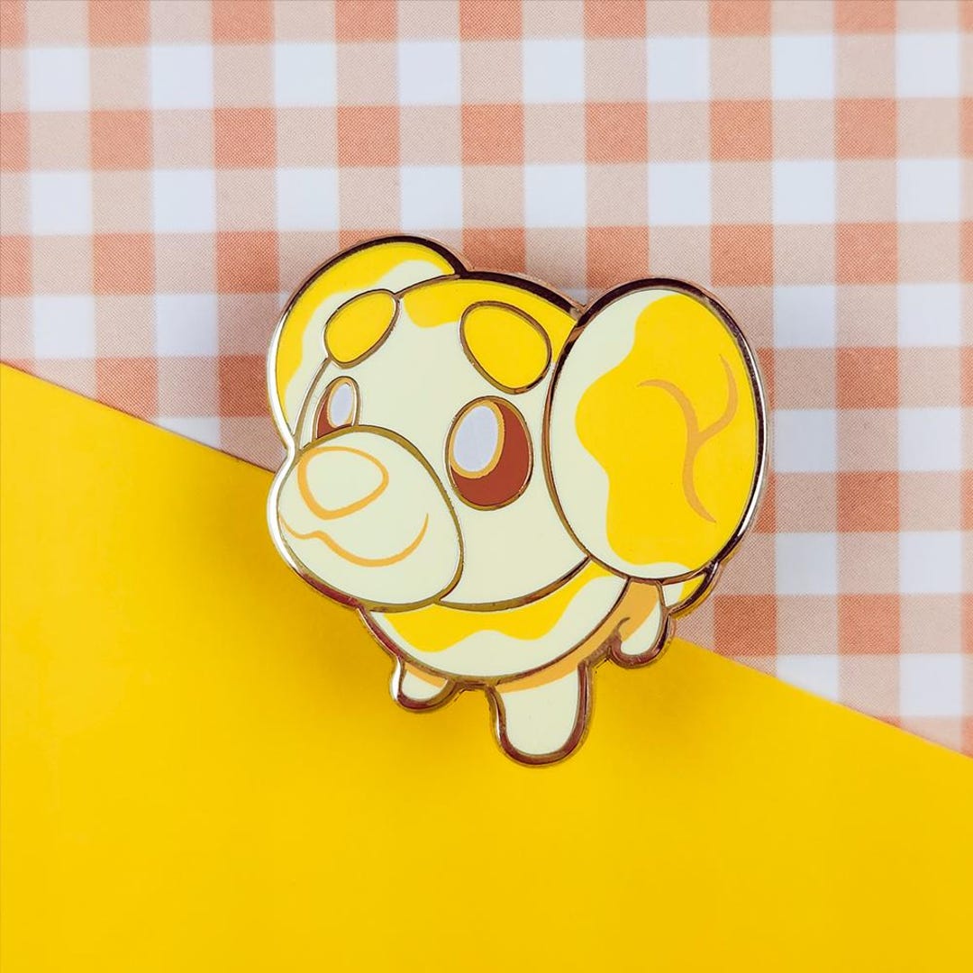 FIDOUGH Enamel Pin // + Shiny Version! // Big Head Fisheye Lens Style // GOOD DOG! Series - Etsy