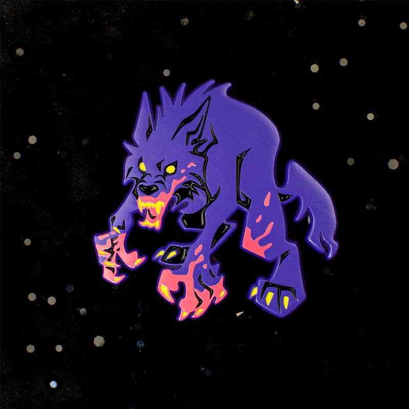 Werewolf Pin - Etsy