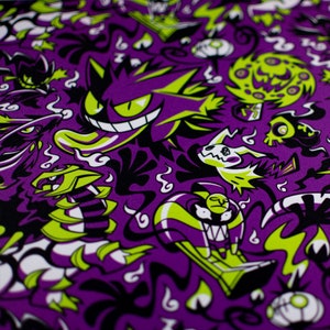 Ghost Type Pattern Playmat // Gaming Desk Mat Mouse Pad // Gengar // Giratina // Duskull ...