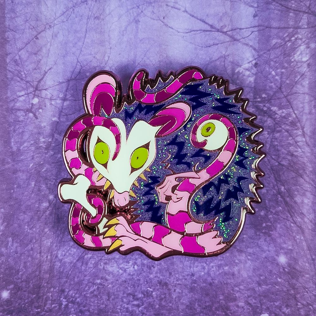 Scrap Eater Opossum Enamel Pin // Twisted Forest - Etsy