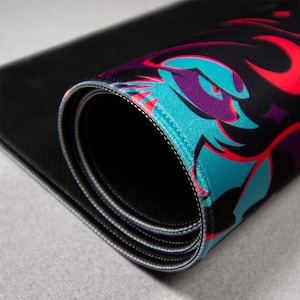 Dark Type Pattern Playmat // Gaming Desk Mat Mouse Pad // Houndoom ...