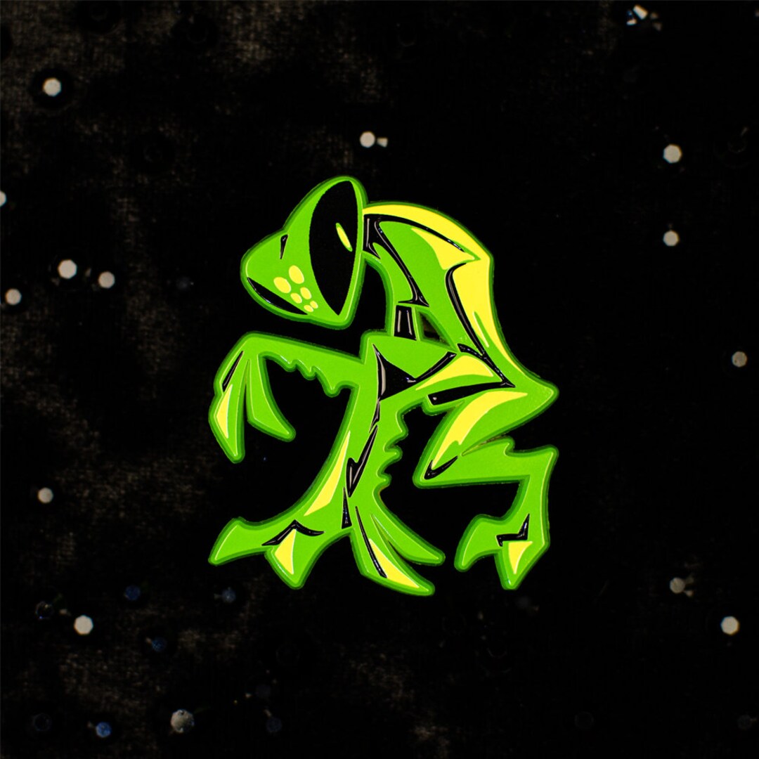 Neon Cryptids Mantis Man Enamel Pin - Etsy